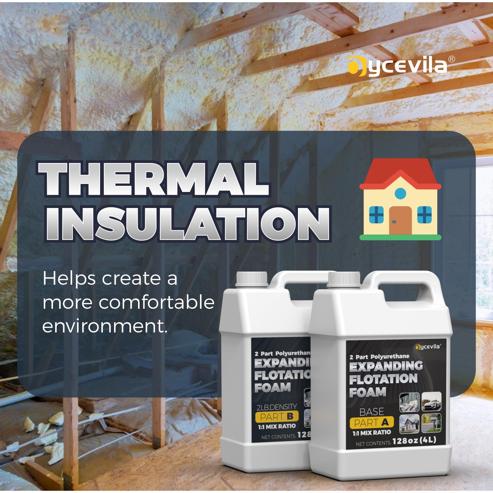 Snapklik.com : 16.3 Pound Marine Flotation Foam, 2 Part Polyurethane ...