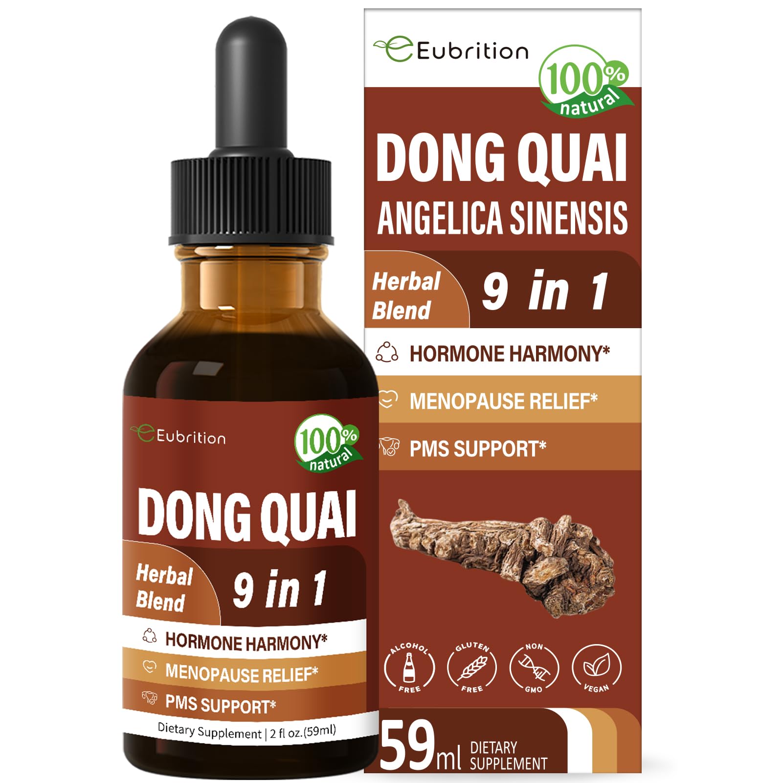 Amazon.com: Eubrition Hormone Harmony Dong Quai Liquid Supplement for ...