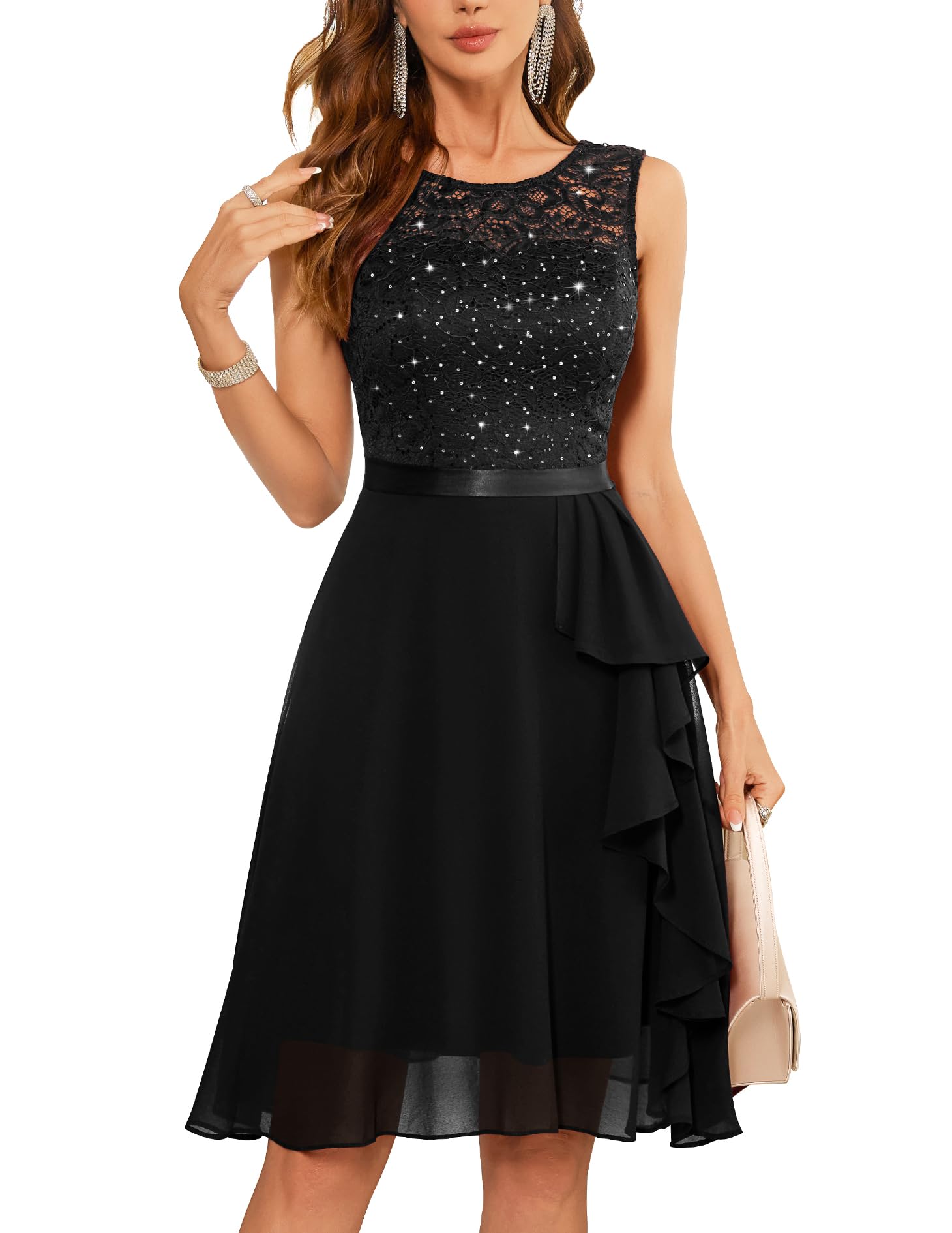 Amazon.com: BeryLove Women's Cocktail Dresses Prom Wedding Guest Short ...