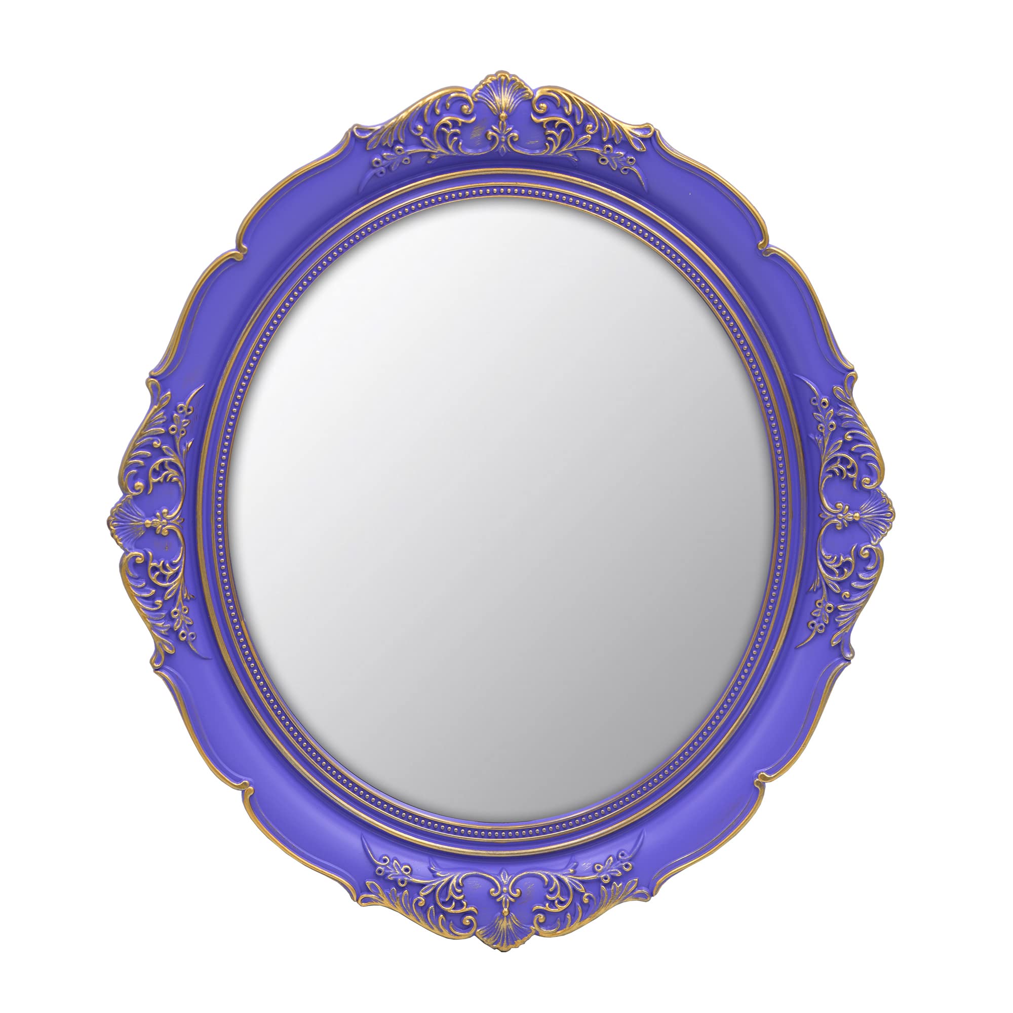 Amazon.com: YCHMIR Oval Wall Mirror, Vintage Style, Pink, Wall Mounted ...