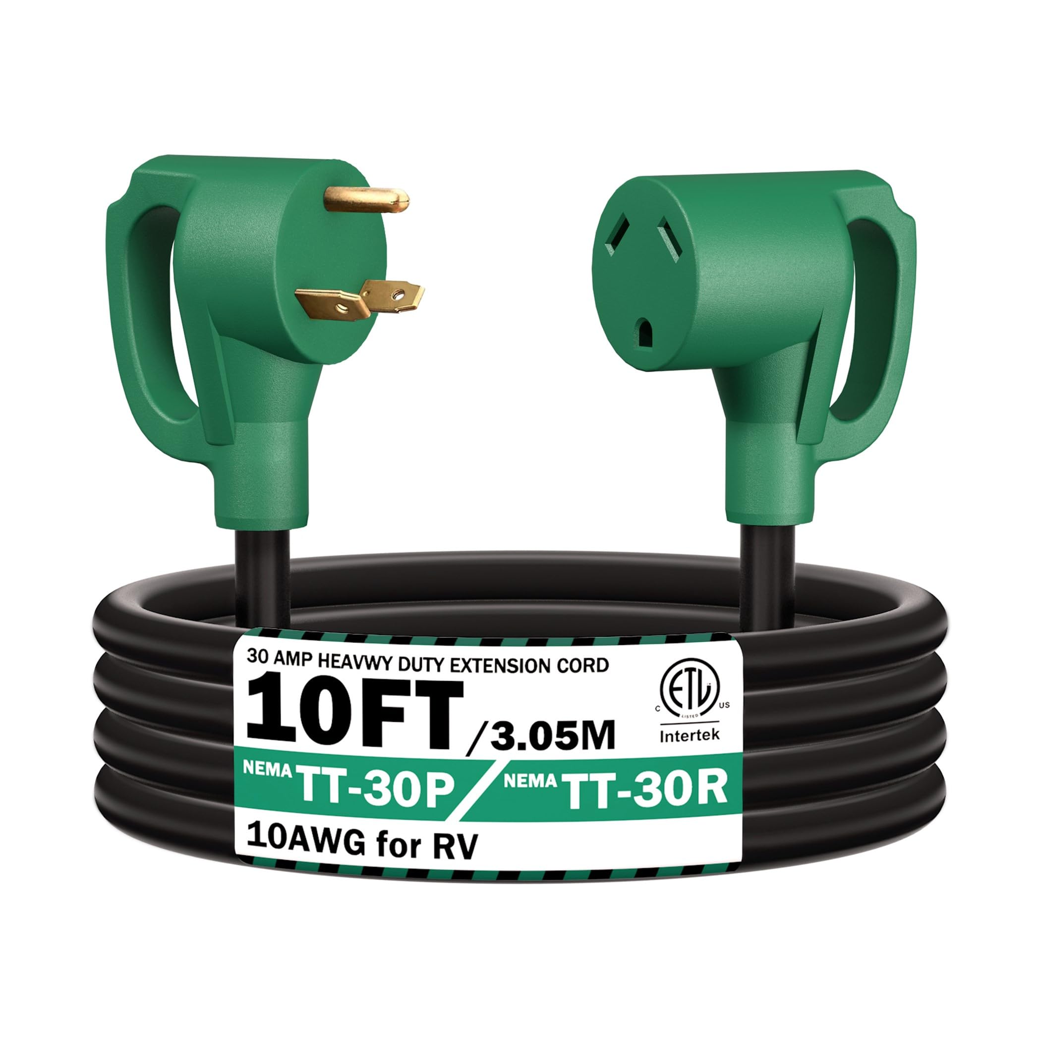Amazon.com: STRIGHT 10FT RV Extension Cord 30 Amp, RV Power Extension ...