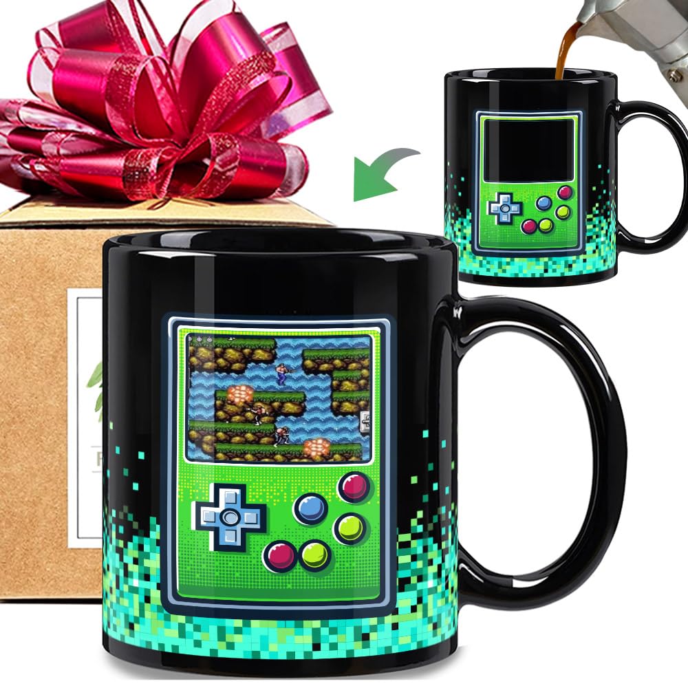 Amazon.com | FALJIOK Funny Heat Changing Coffee Mug Gifts for Gamers ...