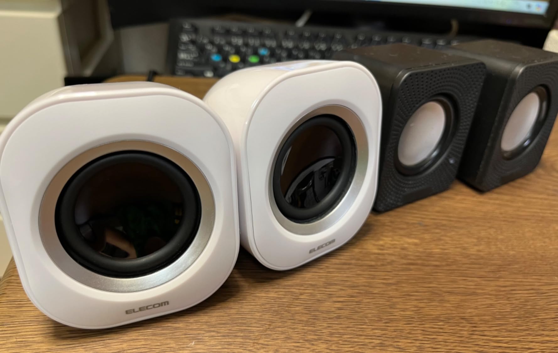 Amazon.co.jp: 【延長ケーブルセット】エレコム スピーカー USB給電 4W コンパクト ホワイト MS-P08UWH ...