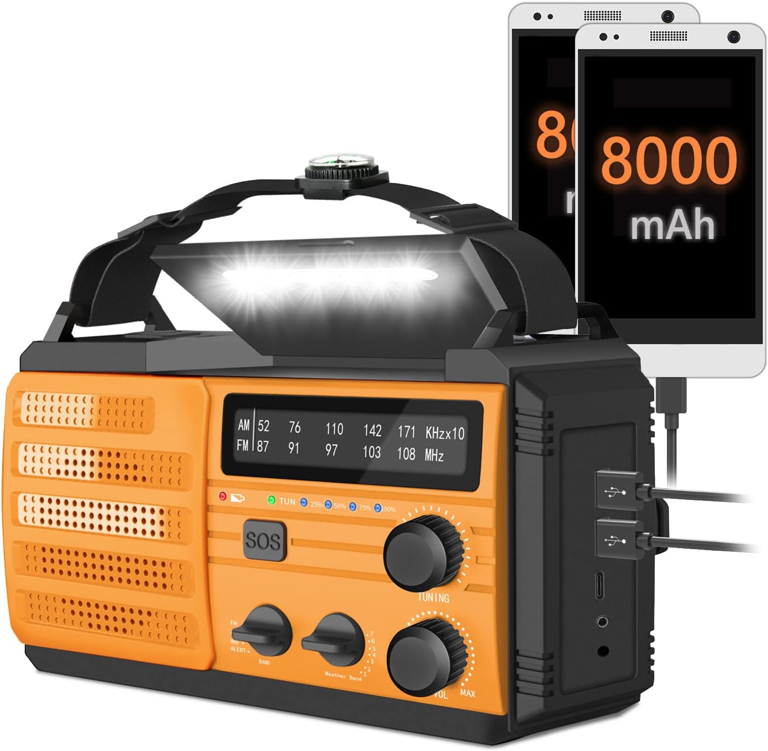 Amazon.com: Midland - ER310, Emergency Crank Weather AM/FM Radio ...