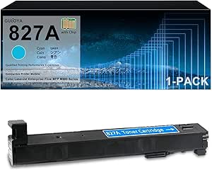 Amazon.com: CF301A 827A Toner Cartridge with Chip (1-Pack) | 827A Cyan Toner Cartridge ...