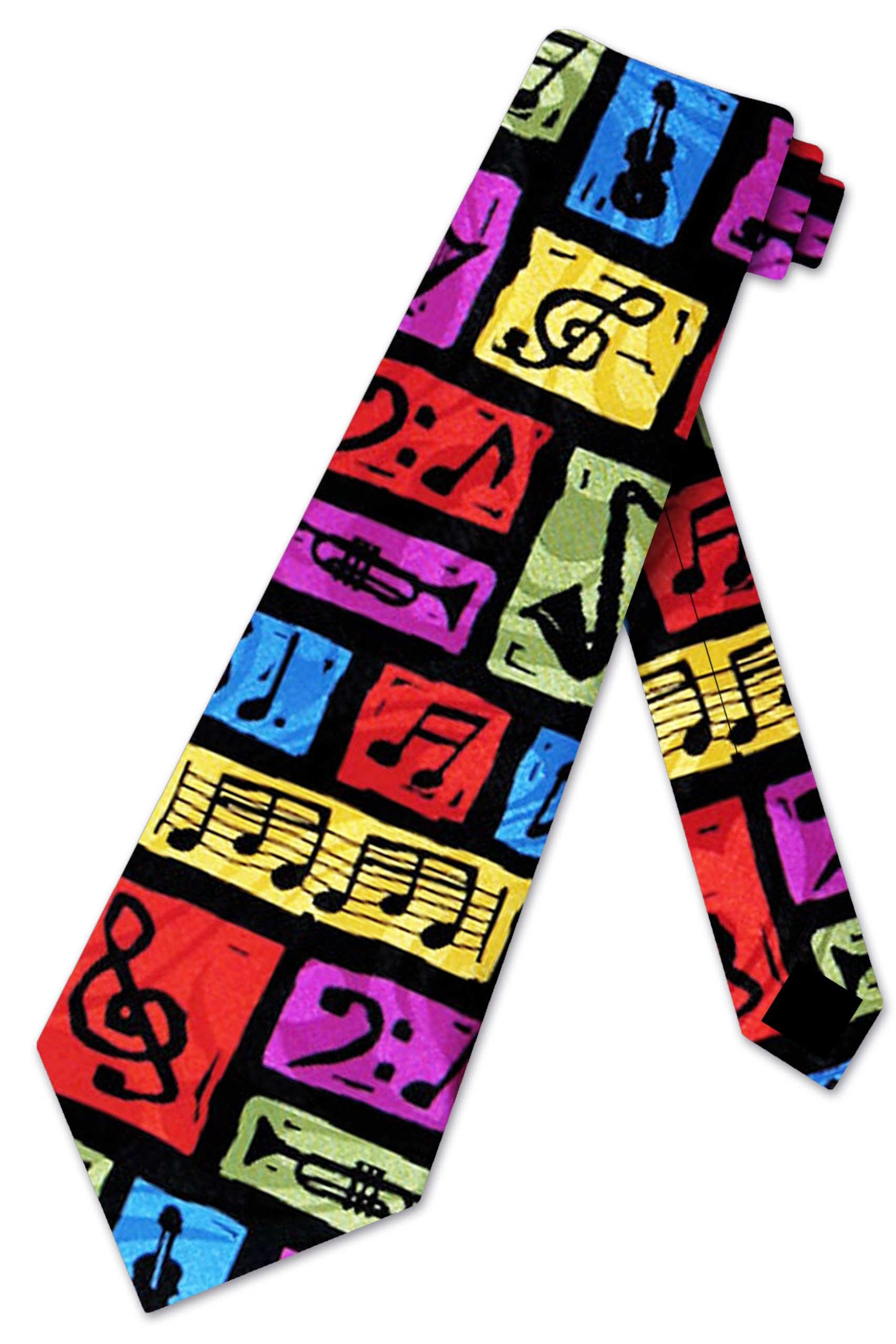 Amazon.com: Steven Harris Music Ties Mens Instrument Necktie Colorful ...