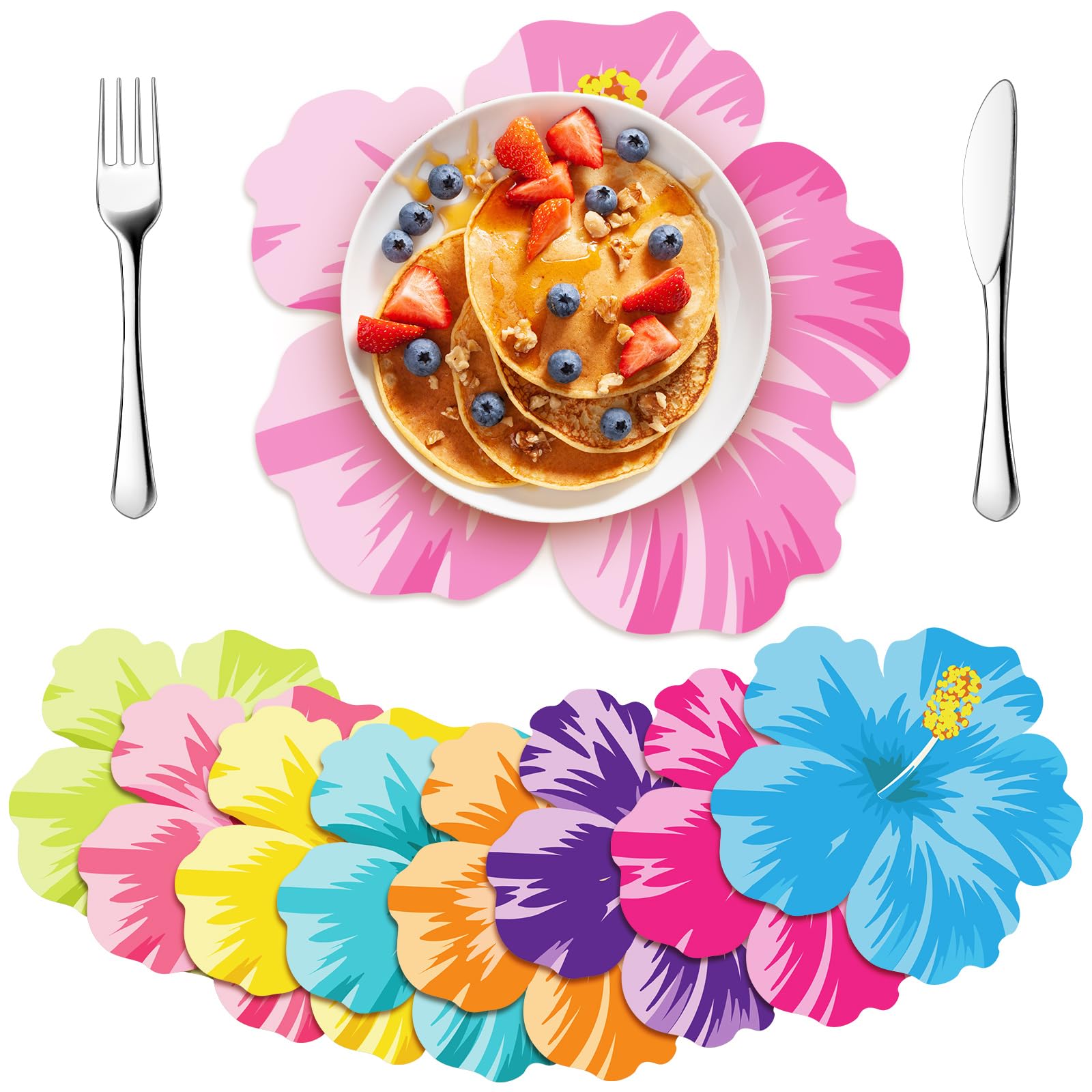 Amazon.com: Teling 80 Pcs Paper Placemats Disposable Decorative Paper ...