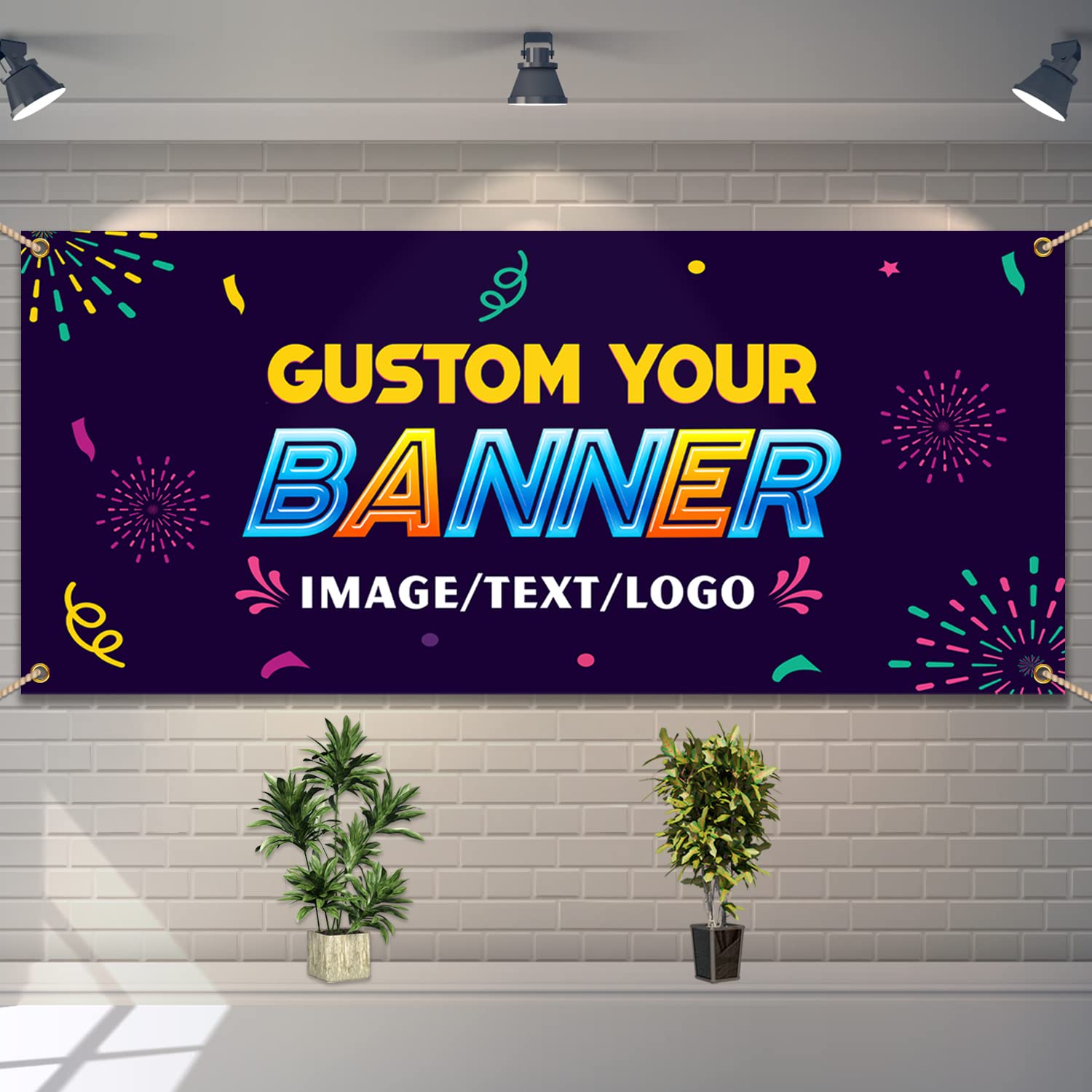 Amazon.com: Custom Banners and Signs Personalized Banner Custom Photo ...