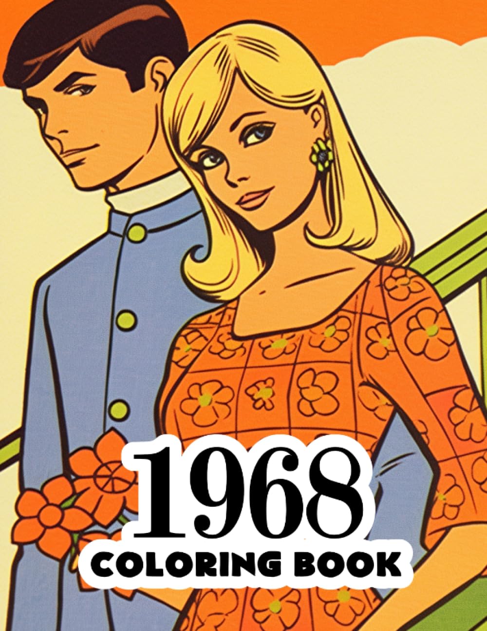 Amazon.com: 1968 Coloring Book: 1960s Retro coloring book featuring ...