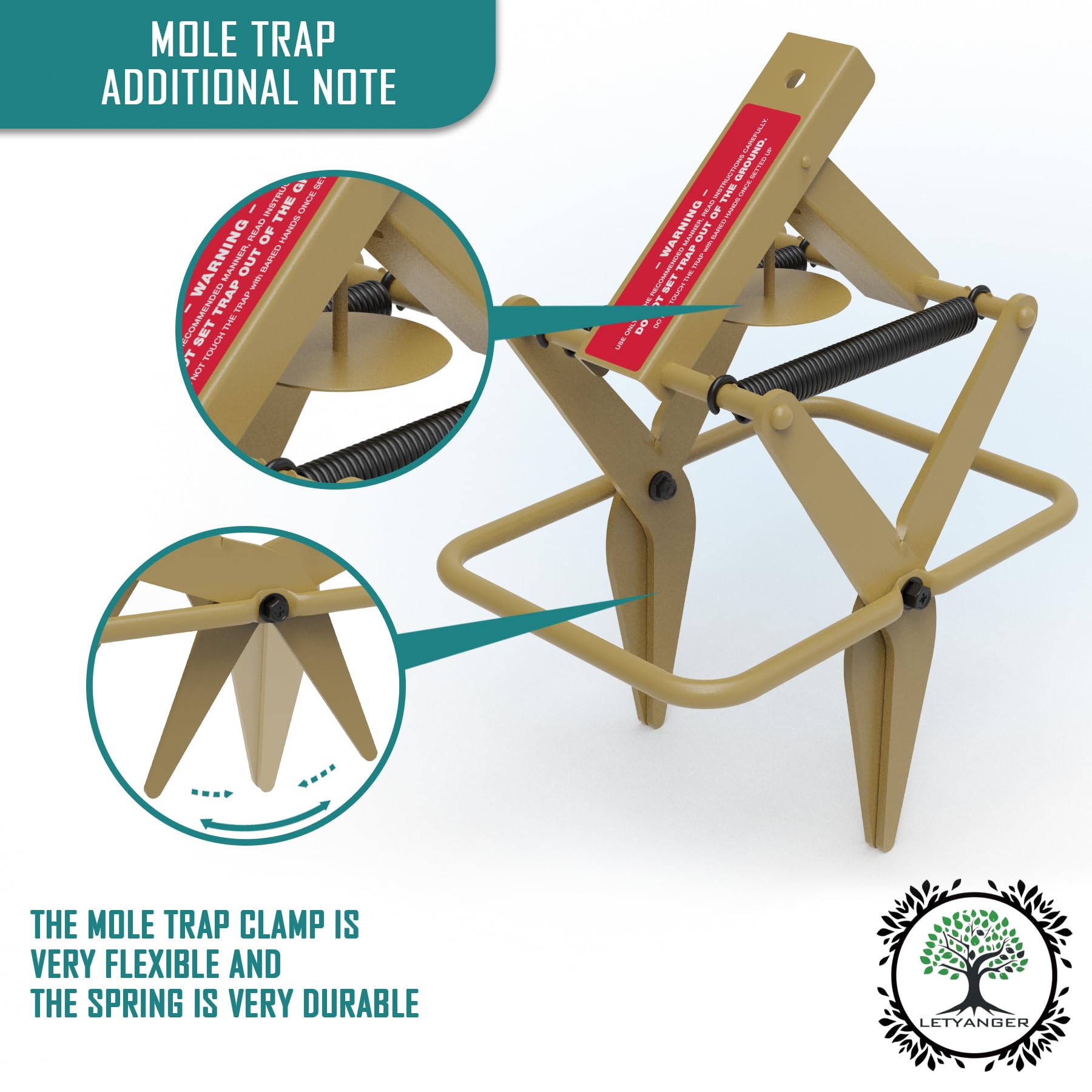 Scissor Mole Trap Instructions LETYANGER 2025 Mole Traps, Black ...