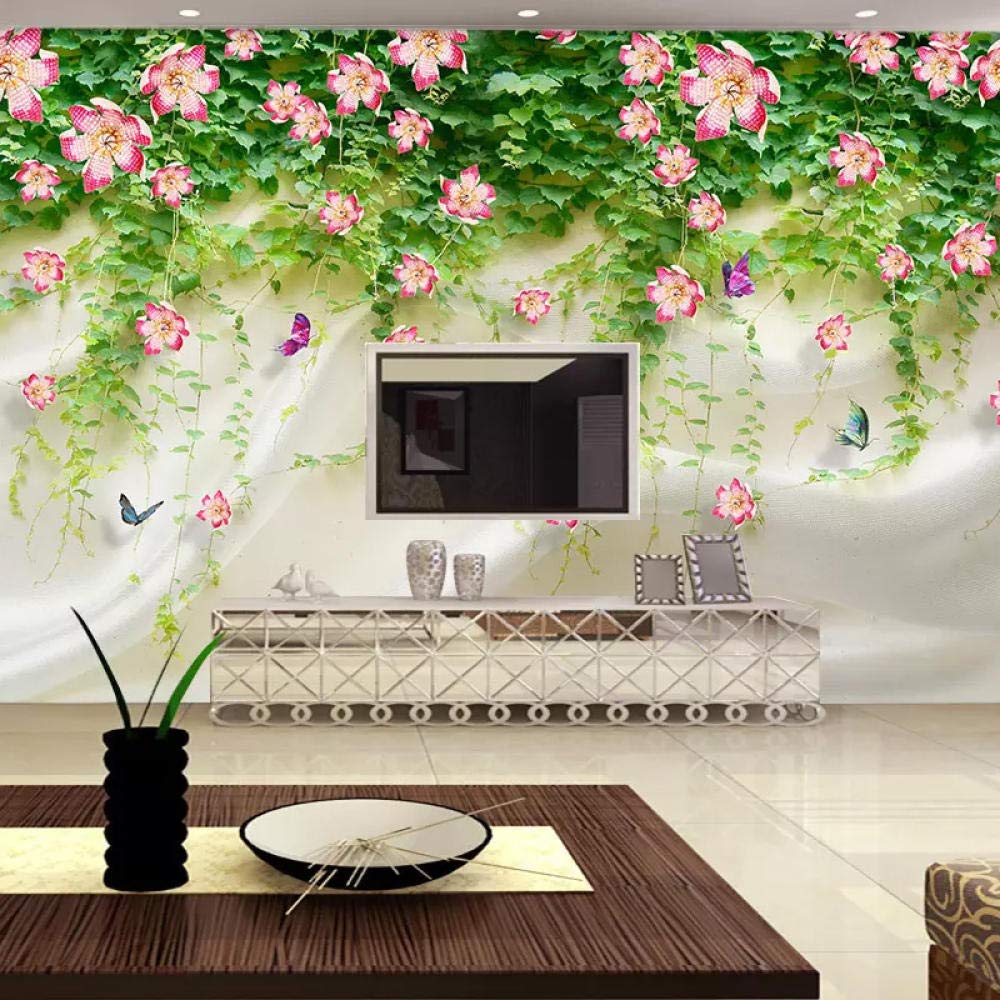 Leaves Wallpaper For Tv Yimesoy Custom Photo 3D Hand Painted Tropical
