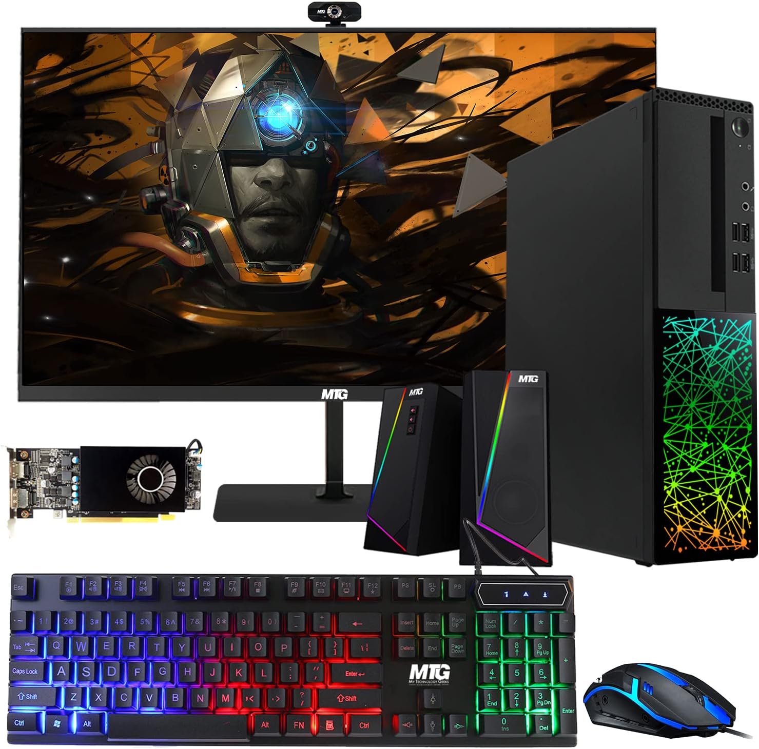 Amazon.com: TechMagnet Gaming Desktop PC, Intel i5 6th Gen, Galaxy ...