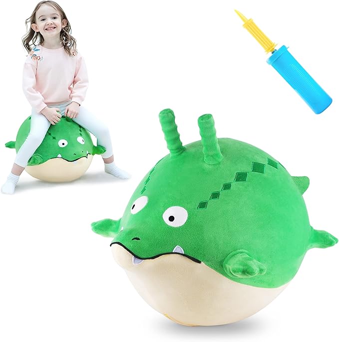 Amazon.com: iPlay, iLearn Bouncy Pals Toddler Gator Hopper Ball W ...