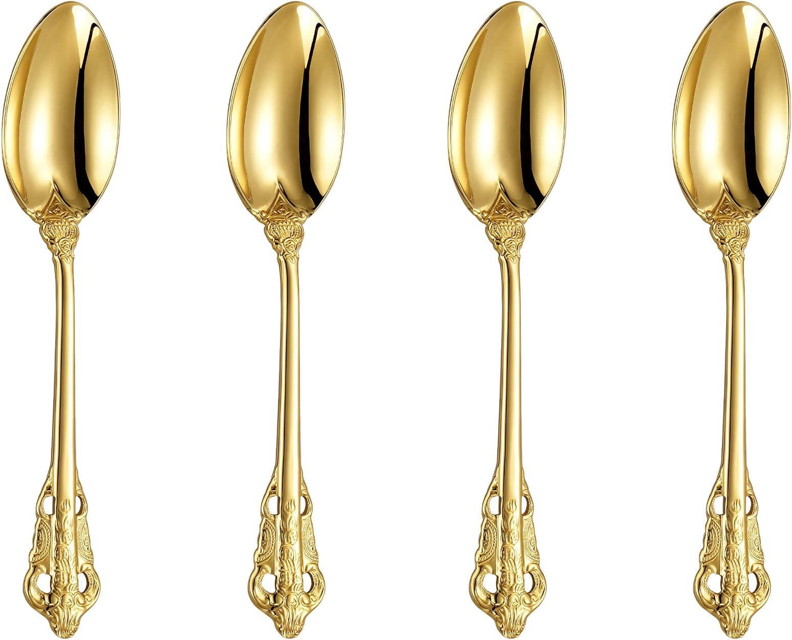 Amazon.com: Harold Import GD-9 Gold-Plated Rose Demi Spoon 4-1/2 ...