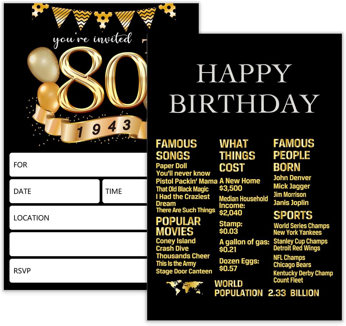 Amazon.com : Lhbfsaz Pink Theme Invitation Cards, 15 Invitations with ...