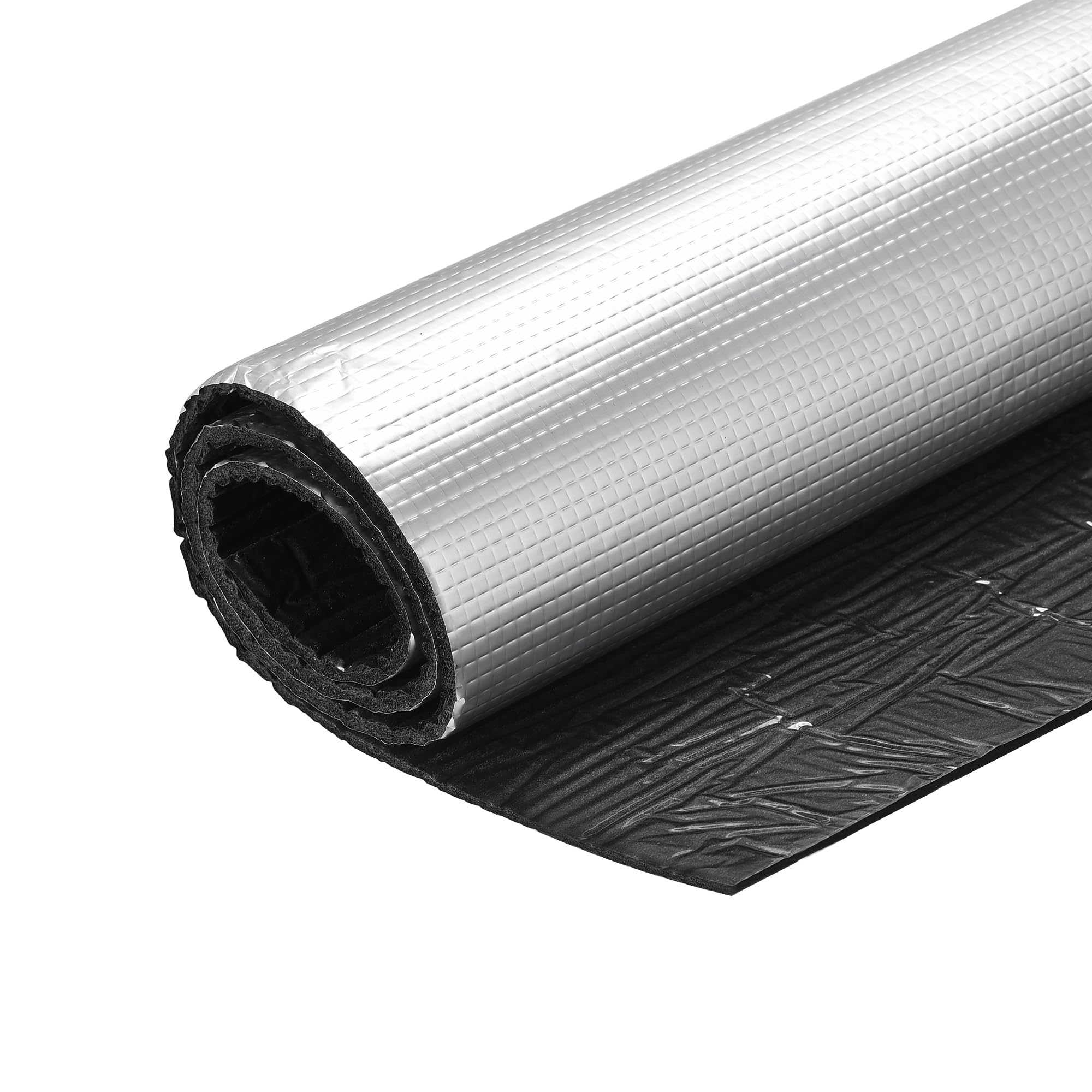 uxcell Insulation Sheet, 1mx0.5mx5mm Self-Adhesive Embossed Aluminum ...