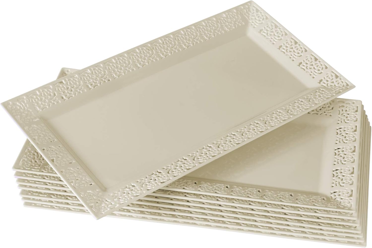 Amazon.com | DISPOSABLE LACE TRAYS | for Upscale Wedding and Dining ...