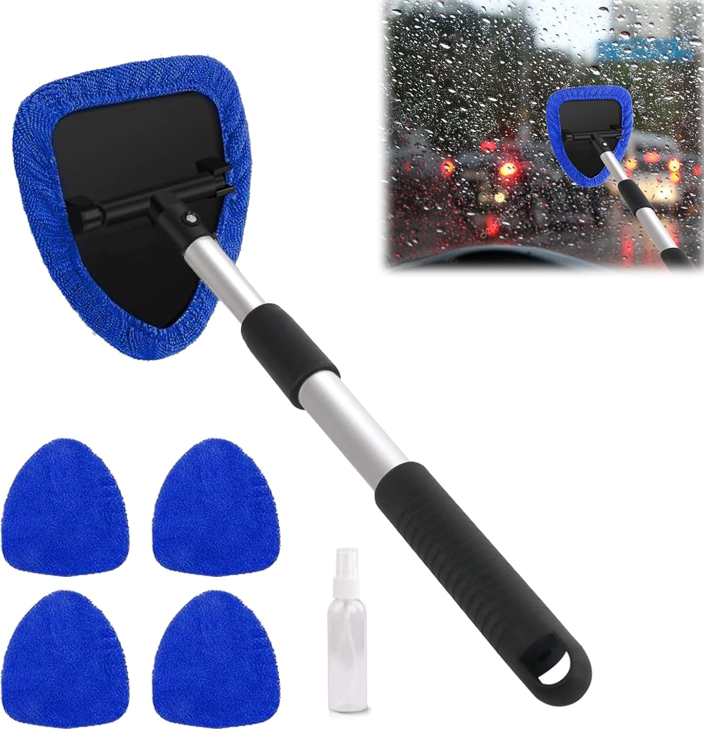 HELION 6 PCS Windscreen Cleaner Tool, Car Cleaning Kit Multifunctional ...