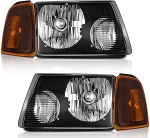FEBERG OE Style Anti-Yellowing for 2001-2011 ford ranger Headlights ...