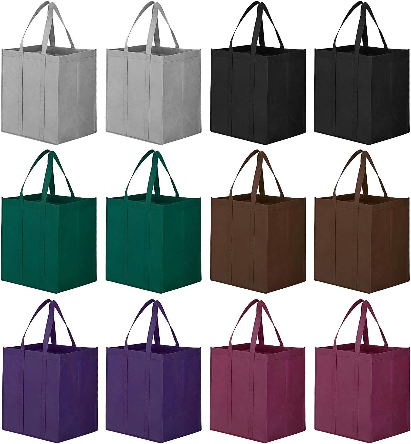 Amazon.com - WISELIFE Reusable Grocery Shopping Bags 10 Pack Large ...