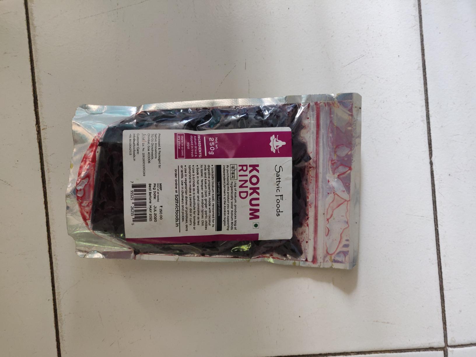 Sattvic Foods Kokum Rinds (250 g) | No Additives, Wet and Juicy Sun ...