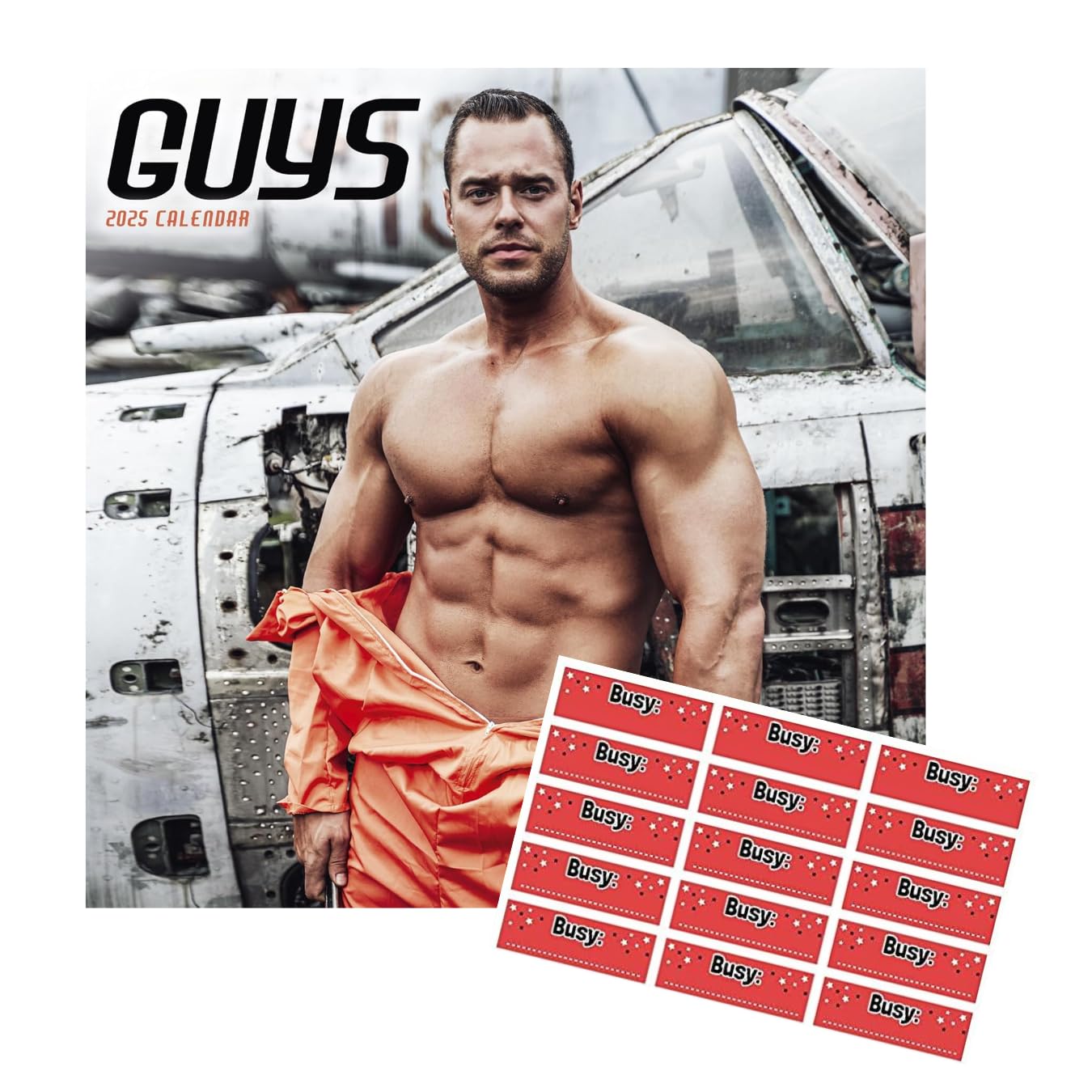 Guys Calendar 2025 | Square Wall Calendar | 16 Month Square Calendar ...