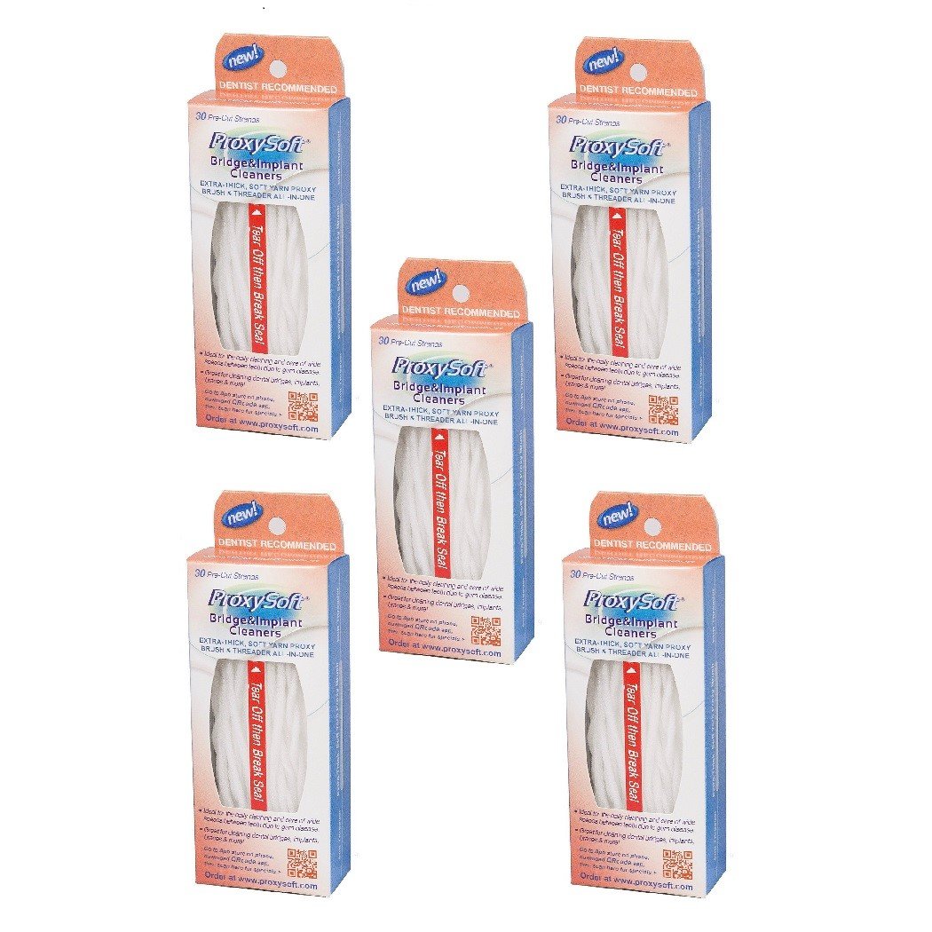 Amazon | プロキシソフト ブリッジ&インプラントクリーナー 30本入×5個 | Proxysoft | 歯間クリーナー 通販
