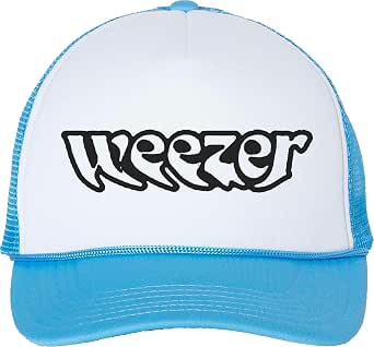 Amazon.com: Weezer Melting Logo Trucker HAT Light Blue : Clothing ...