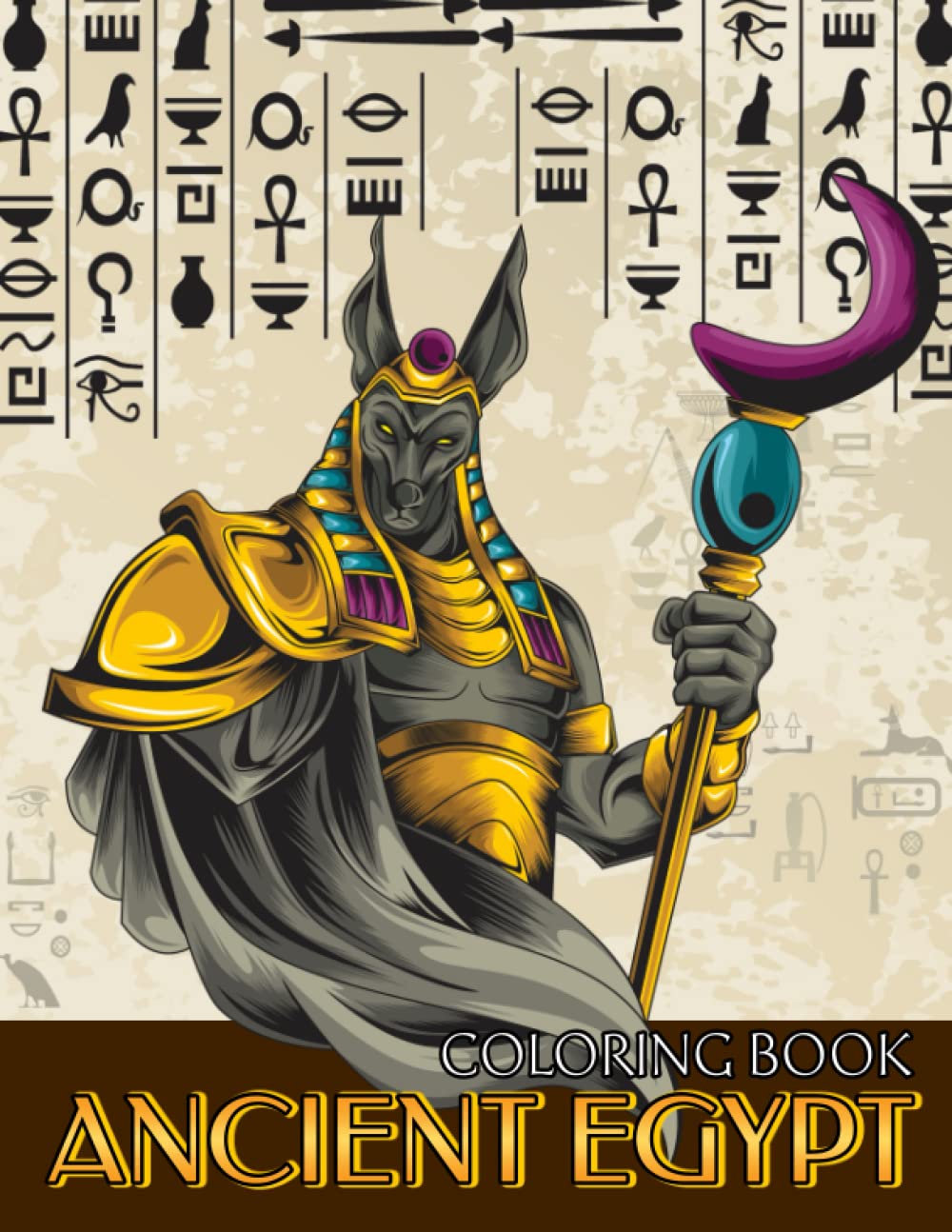 Ancient Egypt Coloring Book: 30 Coloring Pages Featuring Egyptian Gods ...