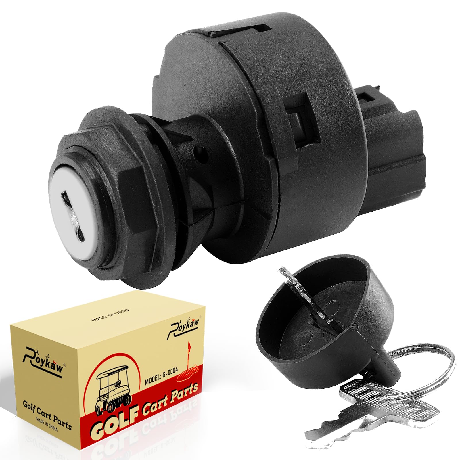 Amazon.com: Roykaw Golf Cart Starter Ignition Key Switch Replacement ...