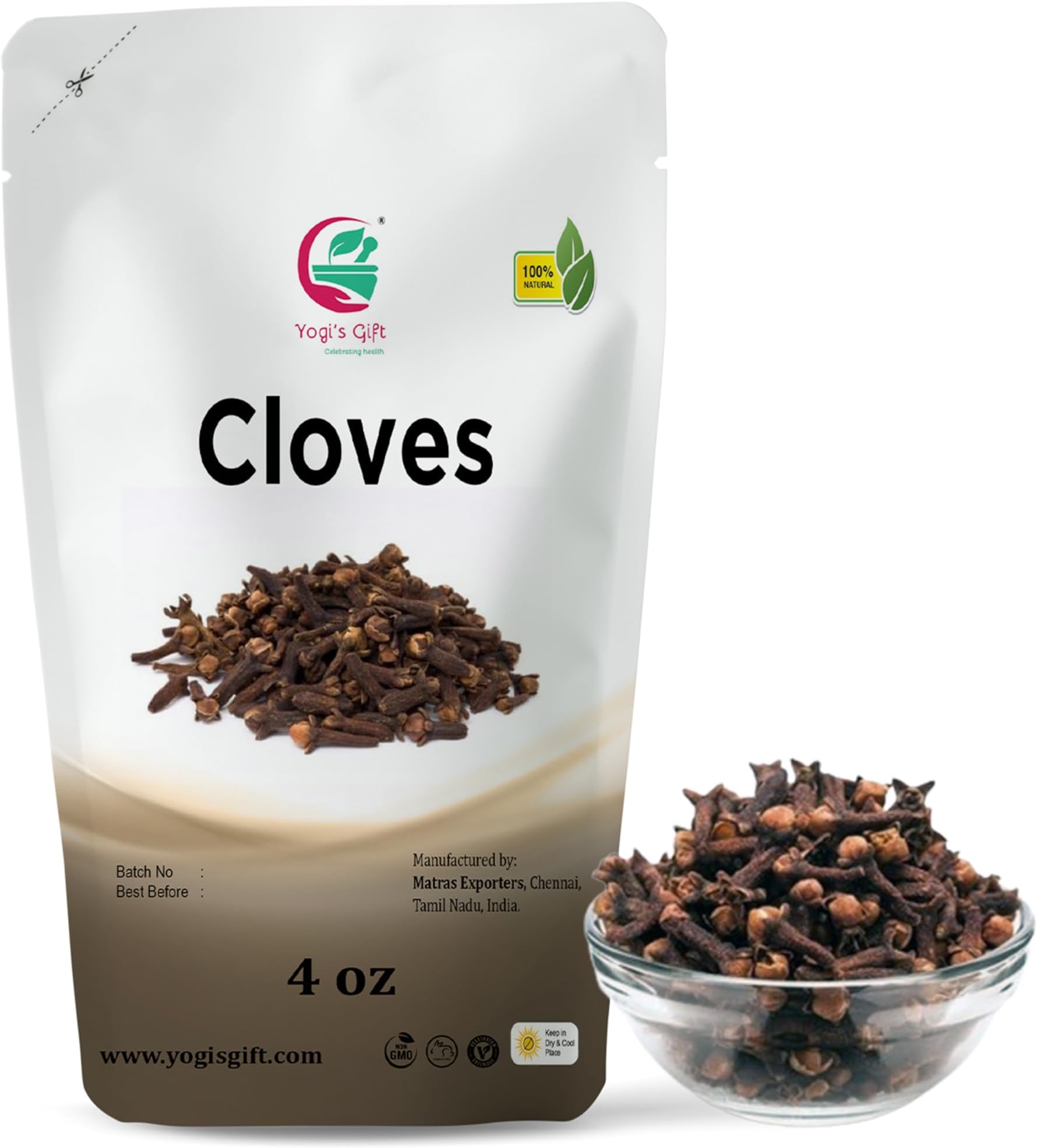 Amazon.com : Cloves Whole 4 Oz | Fresh and Flavorful Hot Spice for Tea ...