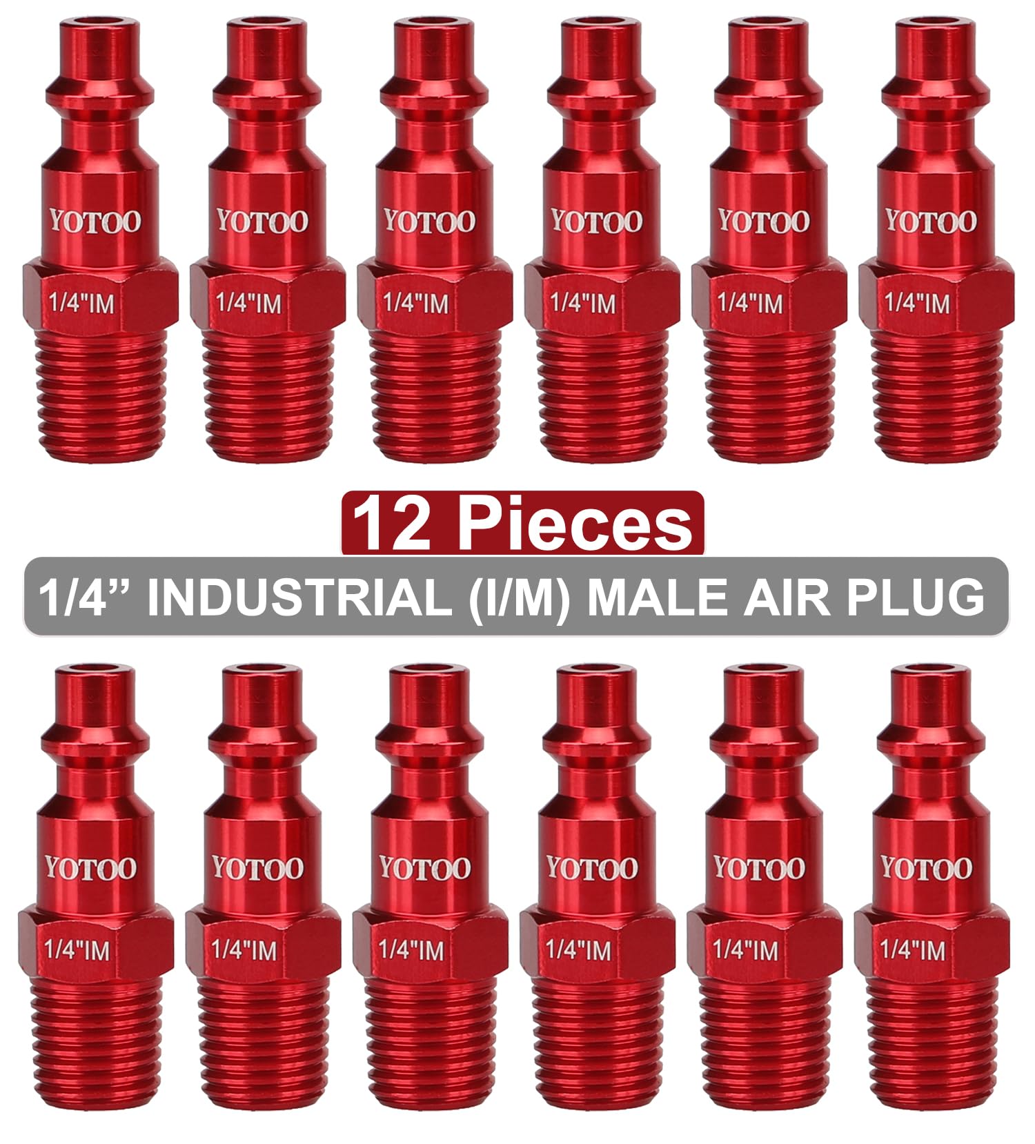 Snapklik.com : YOTOO 12 Piece Industrial I/M Type Air Plug Set