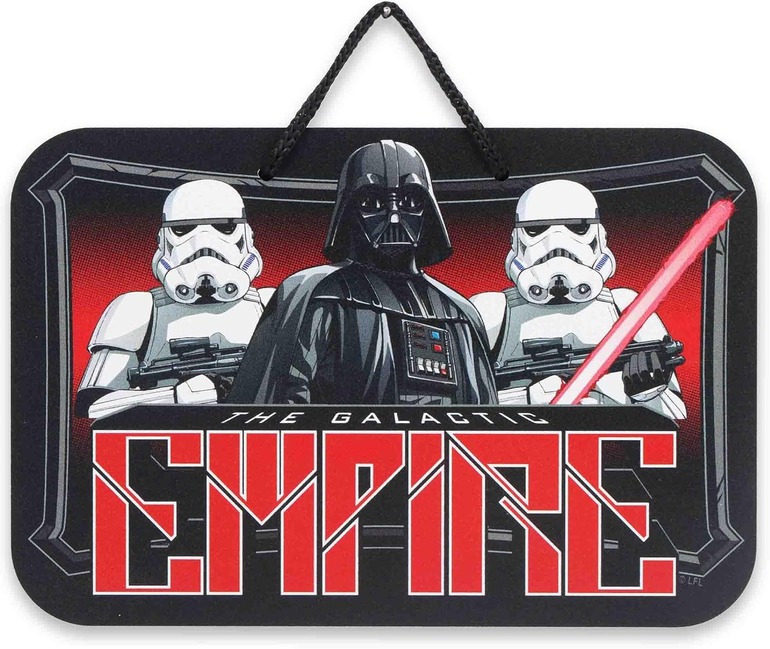Amazon.com: Disney Star Wars Galactic Empire Darth Vader Hanging Metal ...