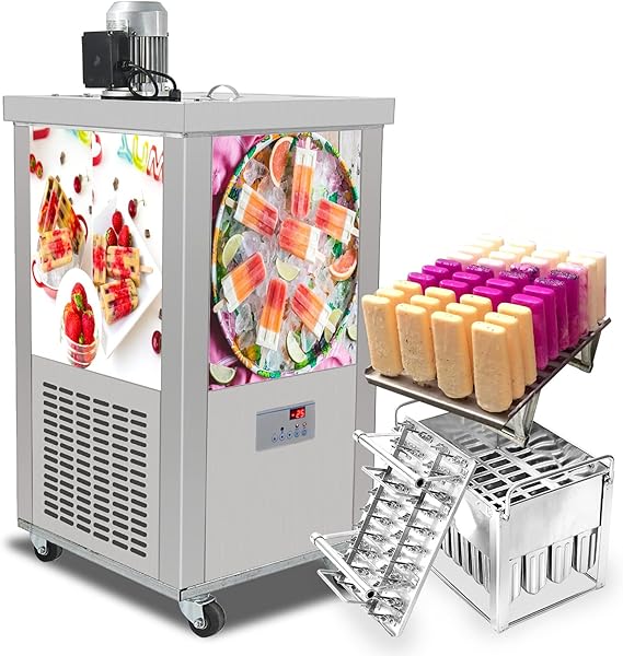 Comercial Máquina para hacer paletas de hielo, máquina para hacer paletas de hielo, máquina para ...