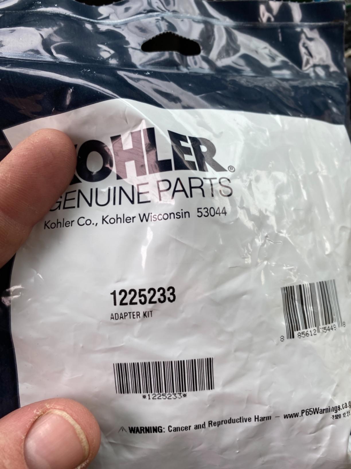 Amazon.com: KOHLER GENUINE PART 1225233 ADAPTER KIT : Tools & Home ...