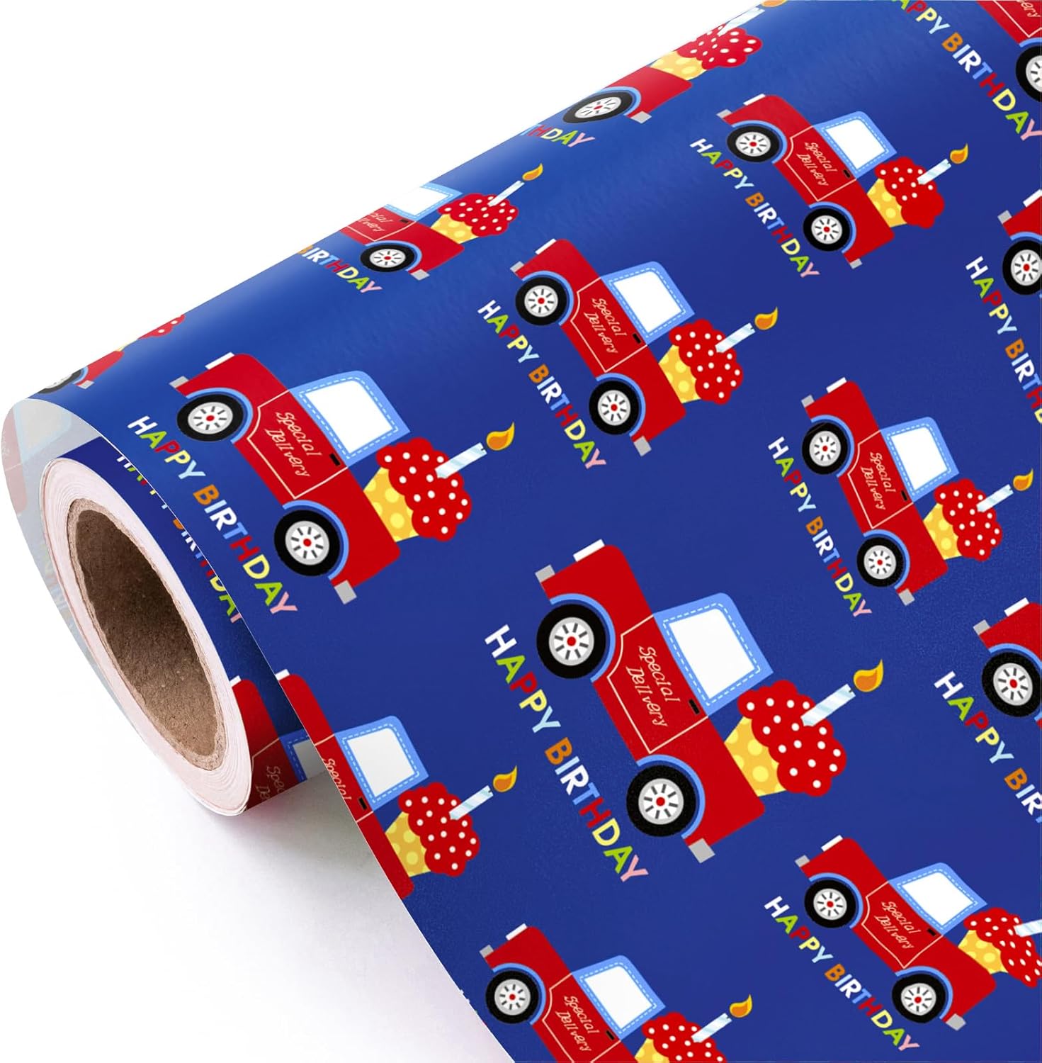 Amazon.com: WRAPAHOLIC Birthday Wrapping Paper Roll - Mini Roll - 17 ...