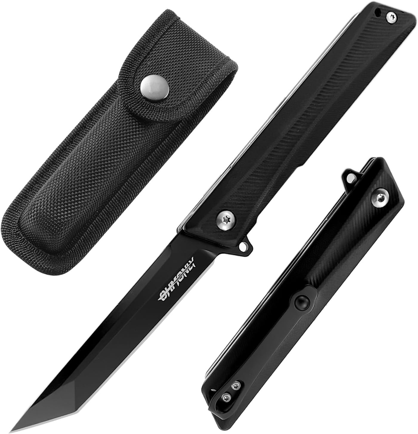 Amazon.com: ohmonlyhoo Pocket Knife, 3.5 inch Folding Knife with G10 ...
