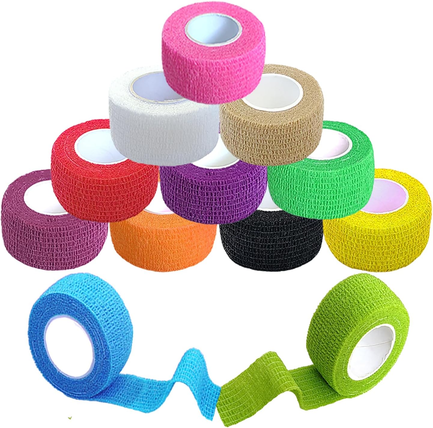Amazon.com: Self Adhesive Bandage Wrap 2 inch x 5 Yards – Pack of 12 ...