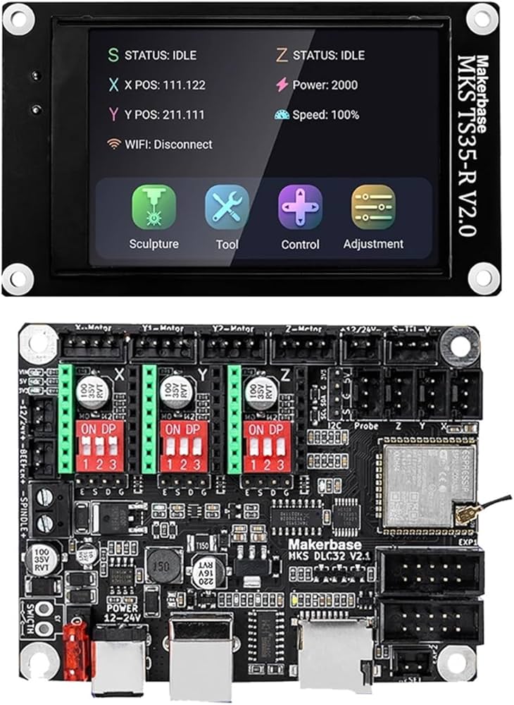 Dlc 32 Off Controller MSK DLC GRBL Offline Laser CNC Control Board ...