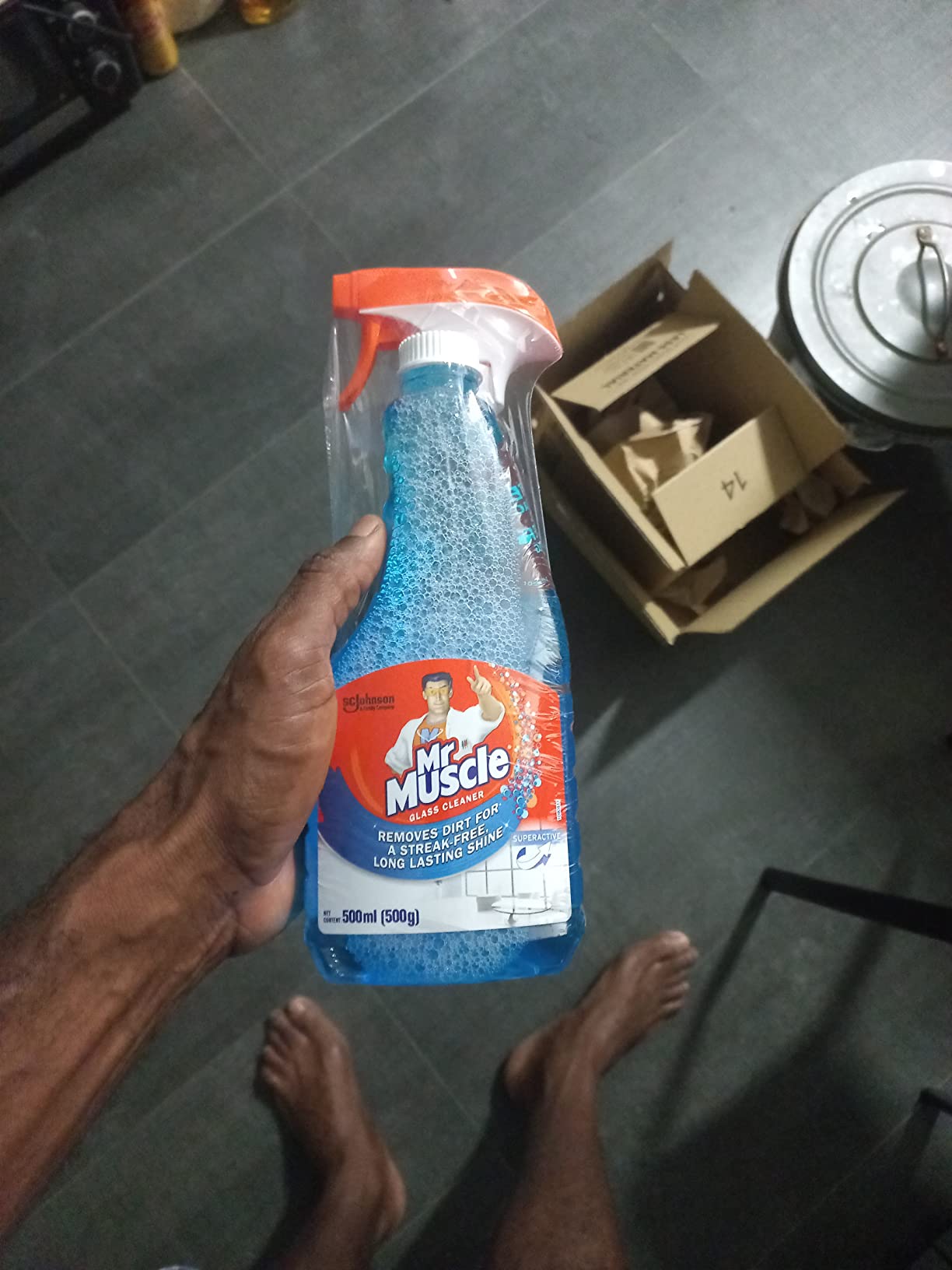 Mr Muscle Kiwi Kleen Glass Cleaner and refill, Superactive, 500 ...