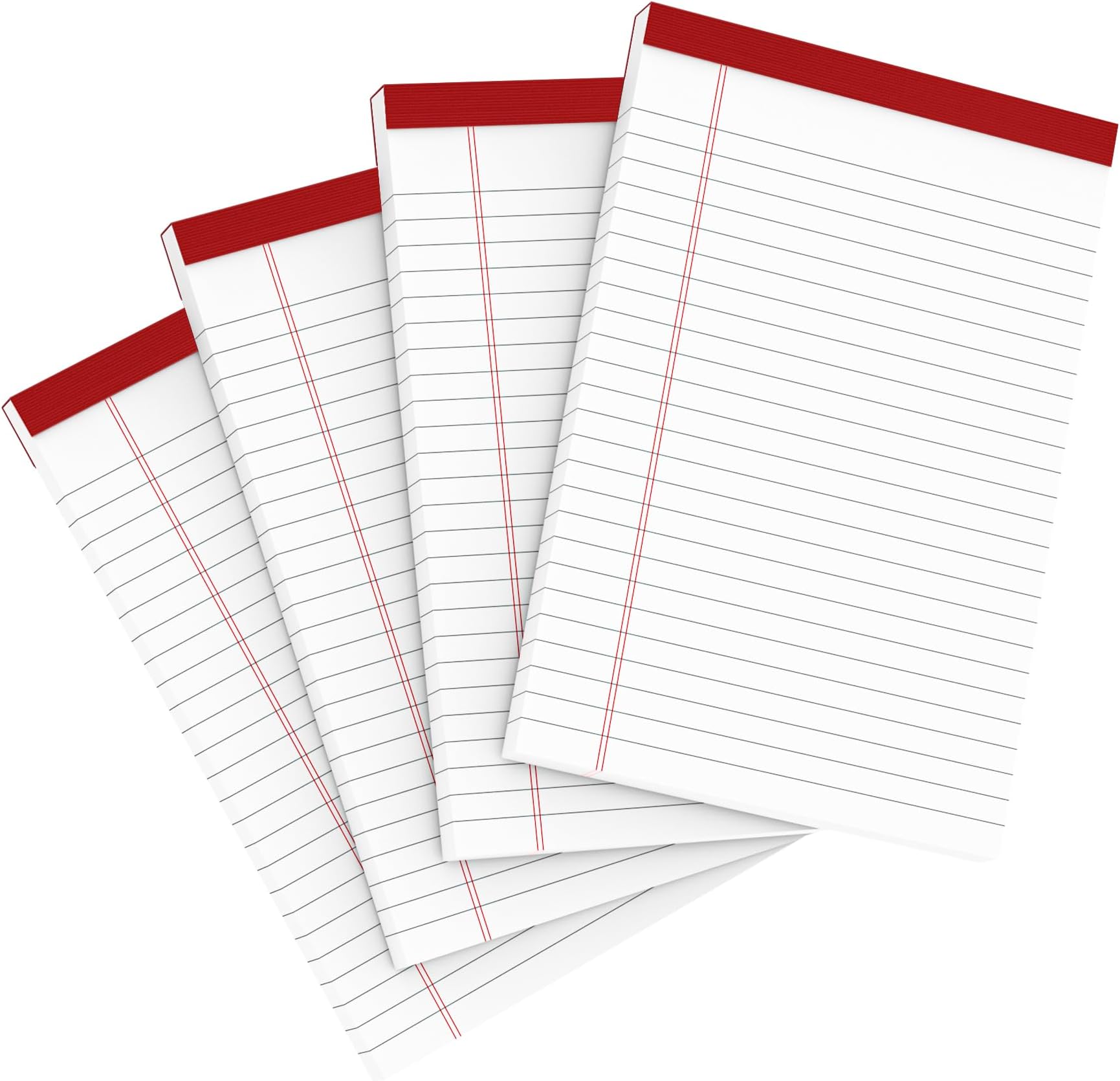 Amazon.com : Ampad Gold Fibre Pad, White, 5 x 8, Jr. Legal Rule, 50 ...