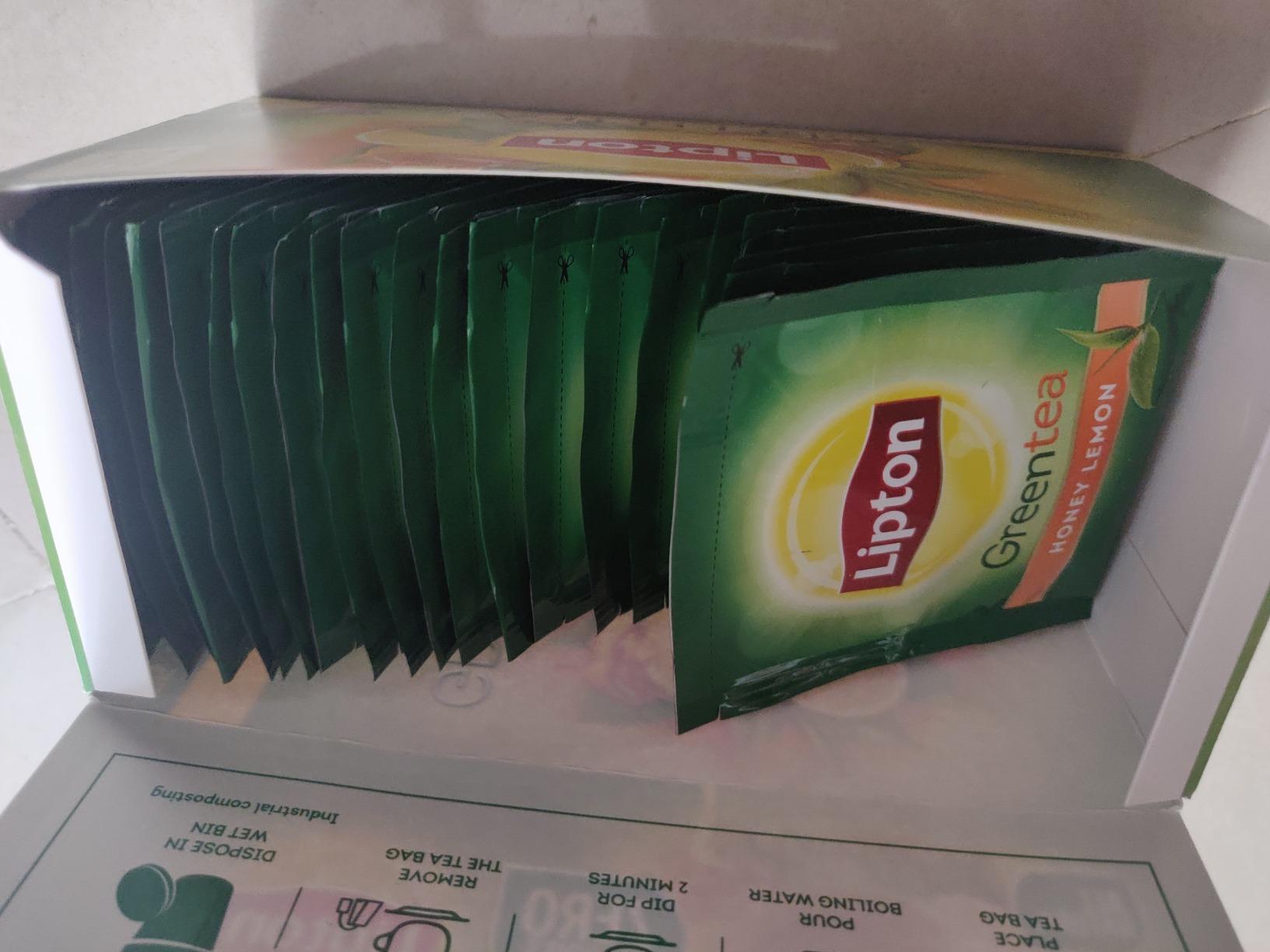 Lipton Lemon Zest Green Tea Bags, 25 Pieces * 1.3g Each : Amazon.in ...