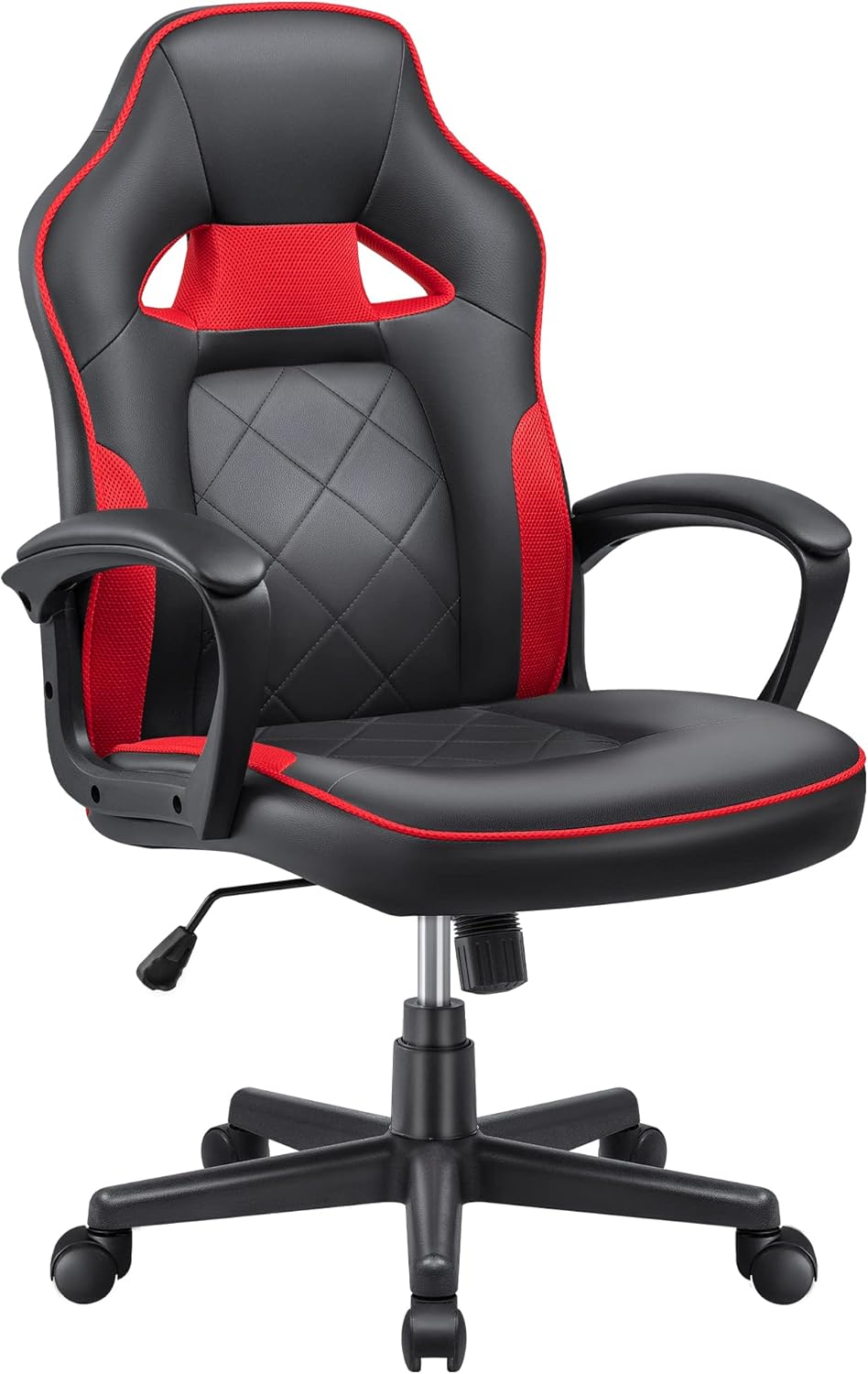 Amazon.com: GUNJI Computer Chair PU Leather High Back Office Chair ...