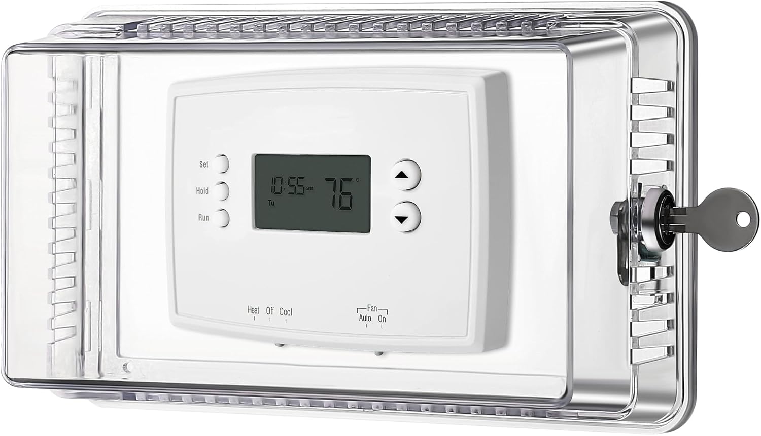 Amazon.com: Dreyoo Thermostat Lock Box Cover with Key, Compatible with ...