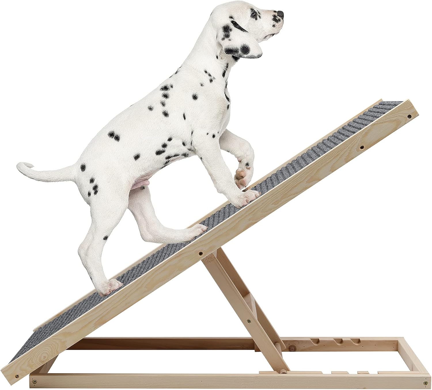 Buy TOLEAD Wooden Adjustable Pet Ramp, Folding Portable Dog & Cat Ramp ...