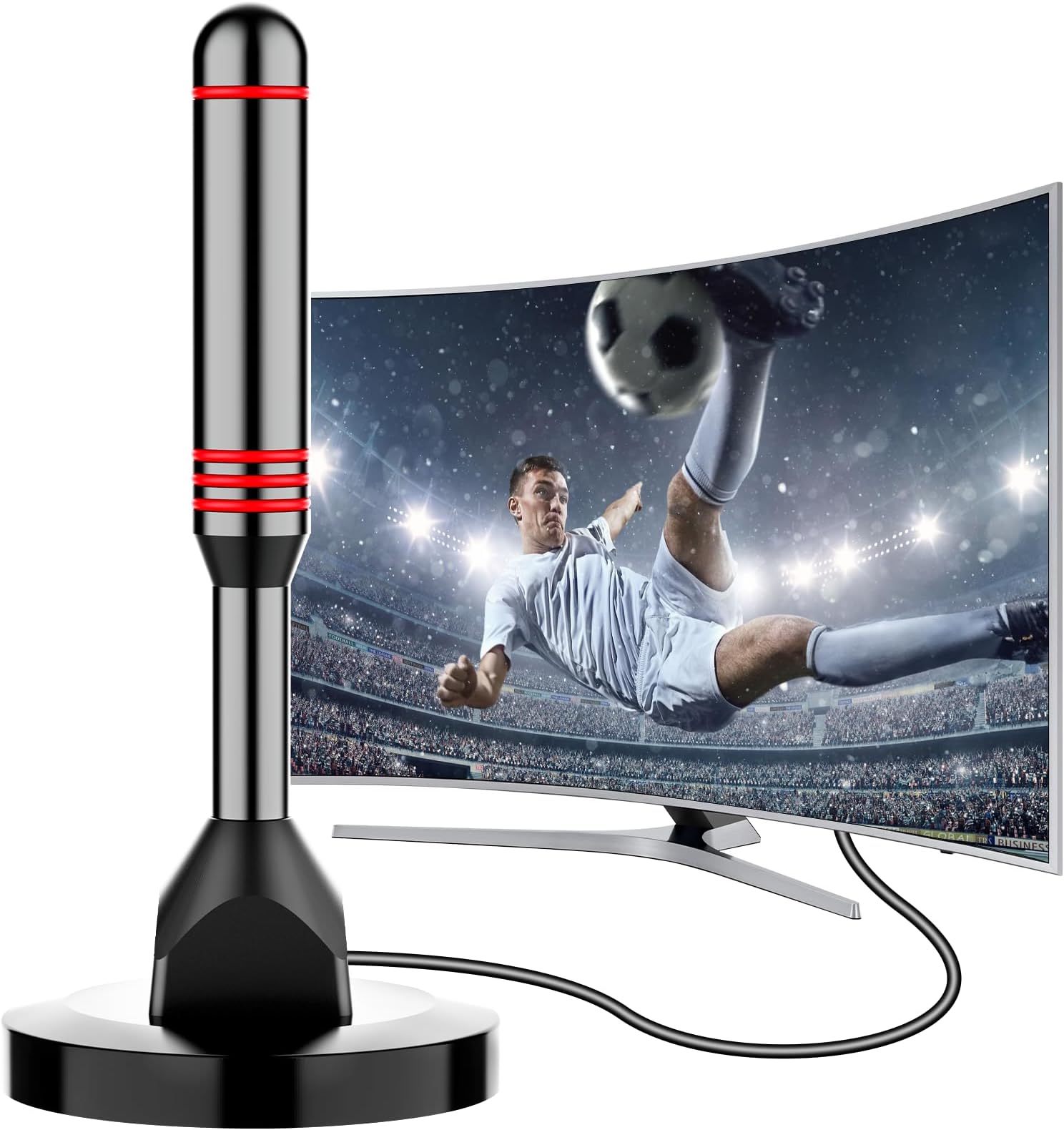 Amazon.com: 5600 Miles Digital TV Antenna Indoor HDTV Amplified Signal ...