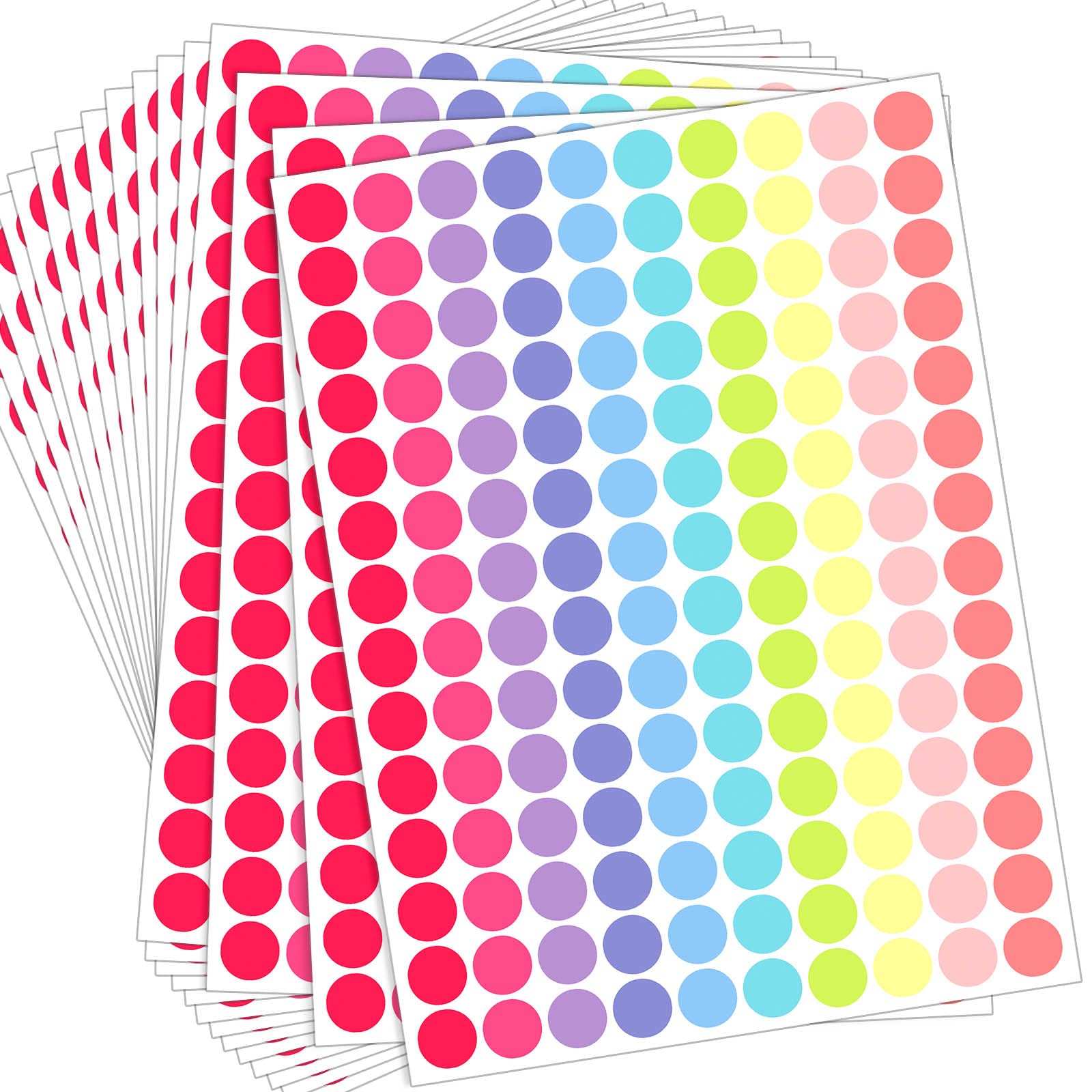 Snapklik.com : Dreecy 3500 PCS Color Coding Labels 3/4 Inch Circle Dot ...