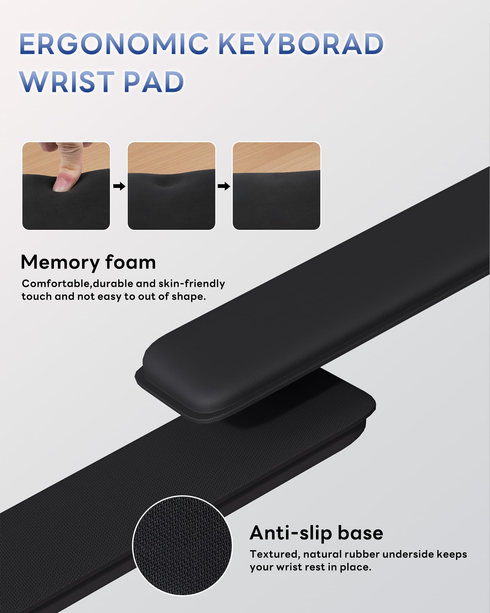 Snapklik.com : Laborio Computer Keyboard Wrist Rest Stand For Desktop ...