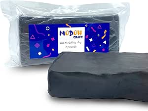 Amazon.com: MODOH Plasticine Oil Based Modeling Clay, 2 Pound, Non ...
