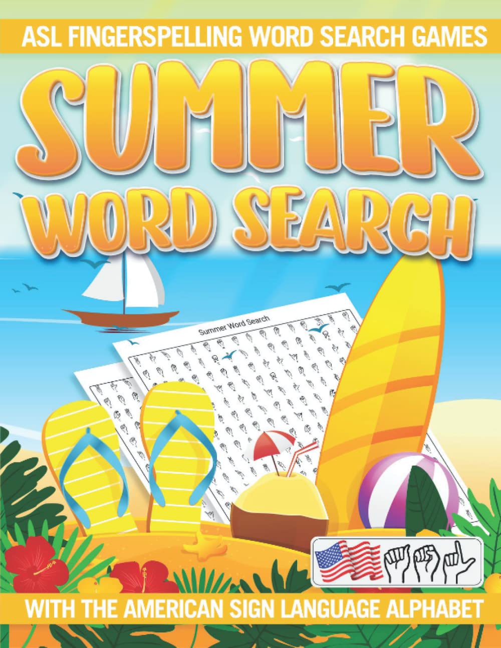 Buy ASL Fingerspelling Word Search Games: Memory Improvement Puzzles ...